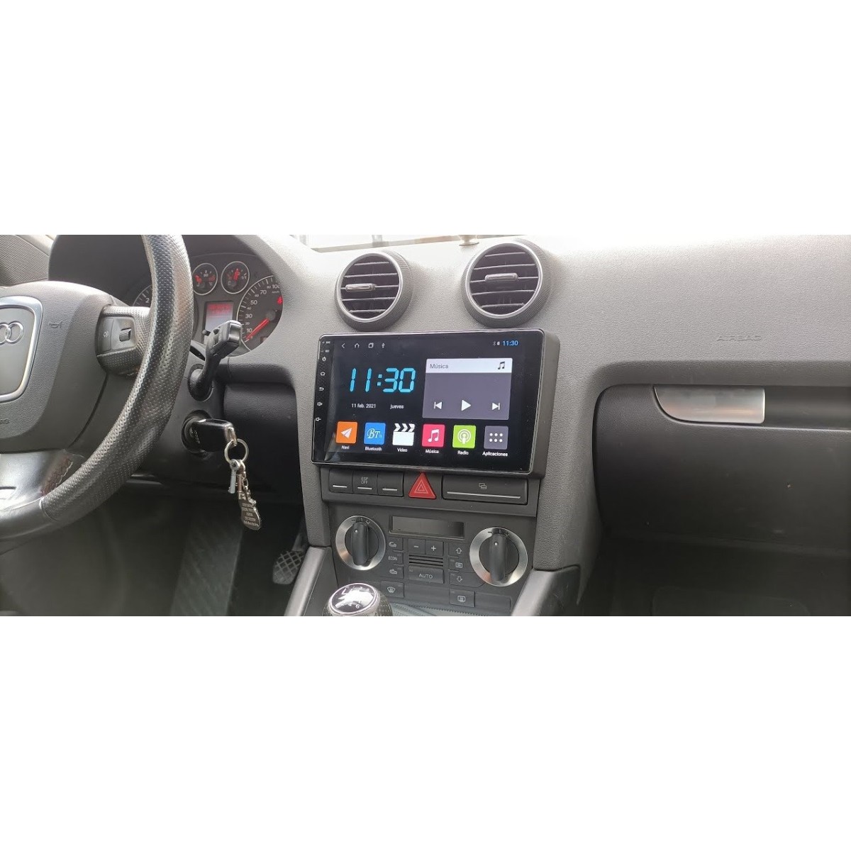 Evus - Evus Serie Pro Pantalla Multimedia 9" AUDI A3 0312 con cableado ...